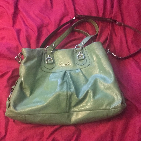 Bags | Lime Green Coach Bag | Poshmark